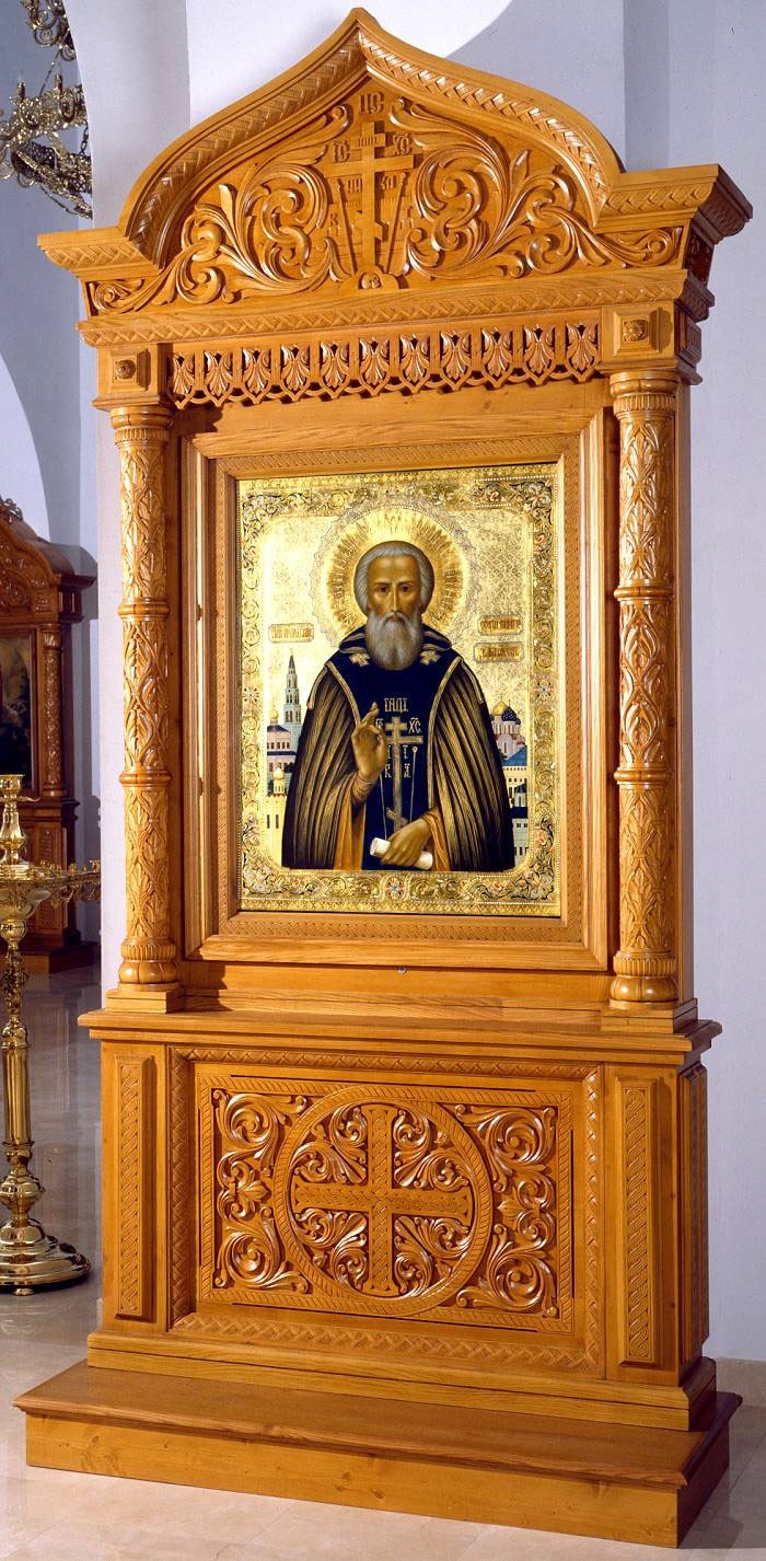 Church kiots: Balaam carved icon case (kiot) - Istok Church Supplies