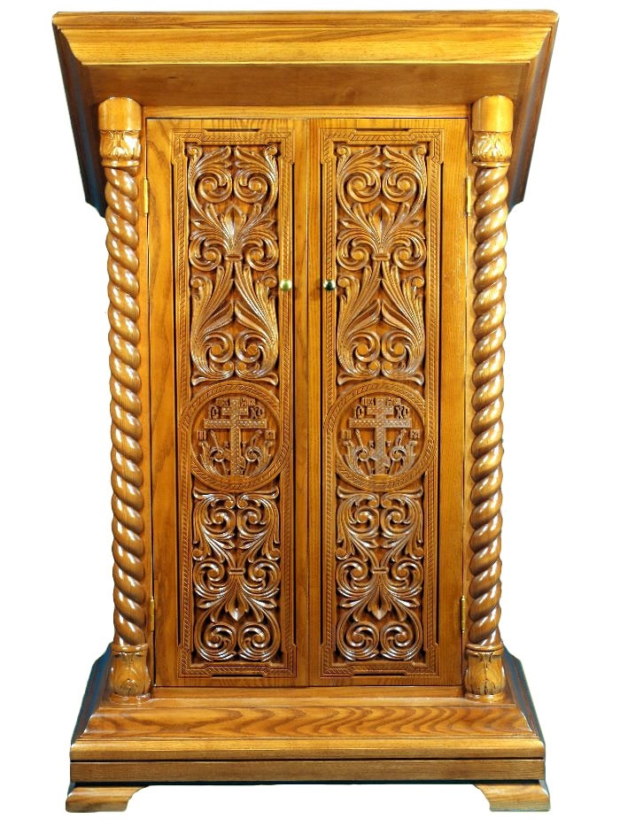 Church lecterns: Lavra-2 carved lectern (double) - Istok Church Supplies