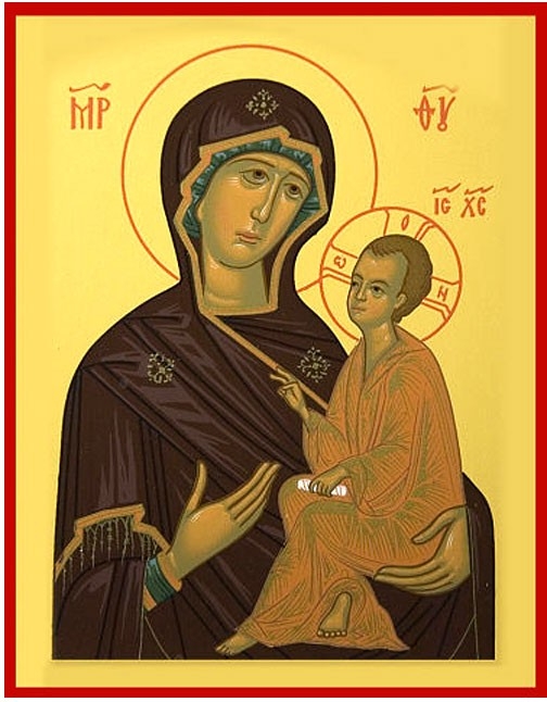 Byzantine icon: The Most Holy Theotokos of Tikhvin - Istok Church ...