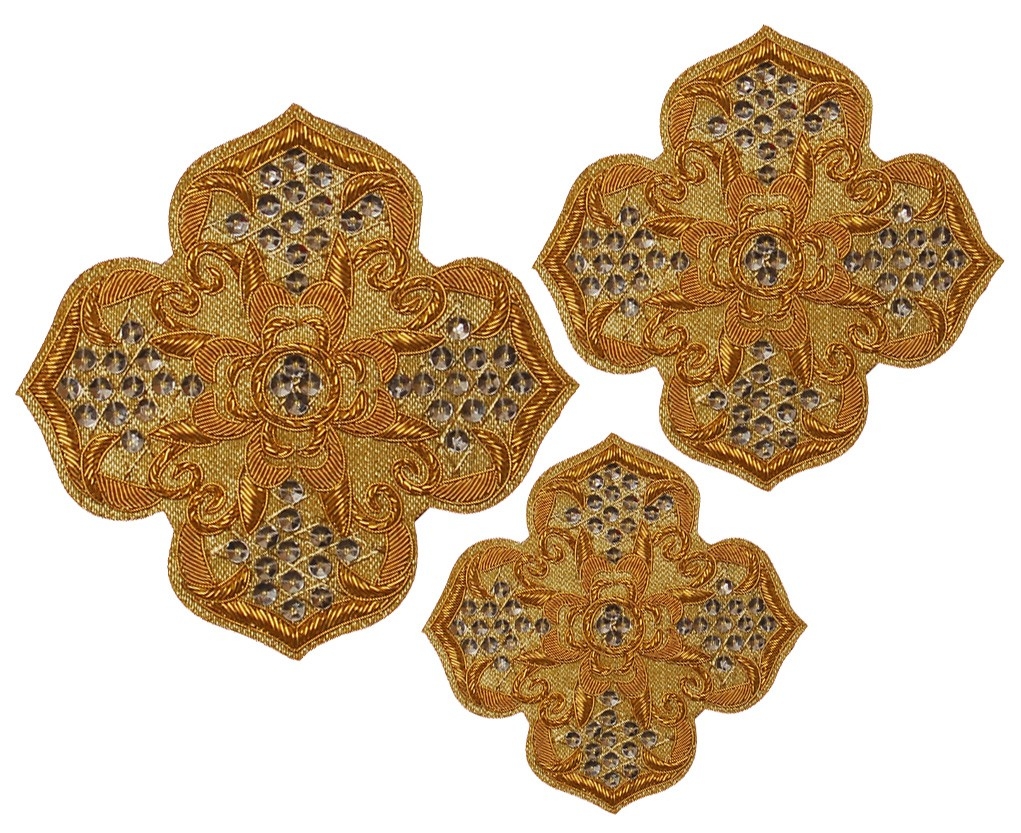 Hand-embroidered crosses - D124 - Istok Church Supplies Corp.