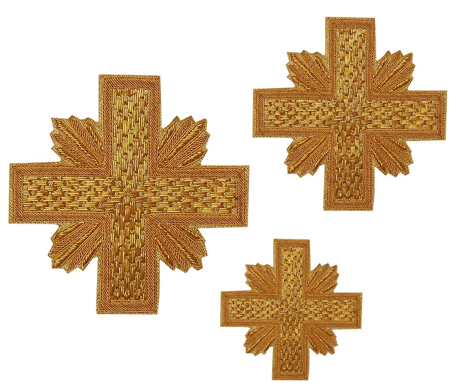 Hand-embroidered crosses - D135 - Istok Church Supplies Corp.