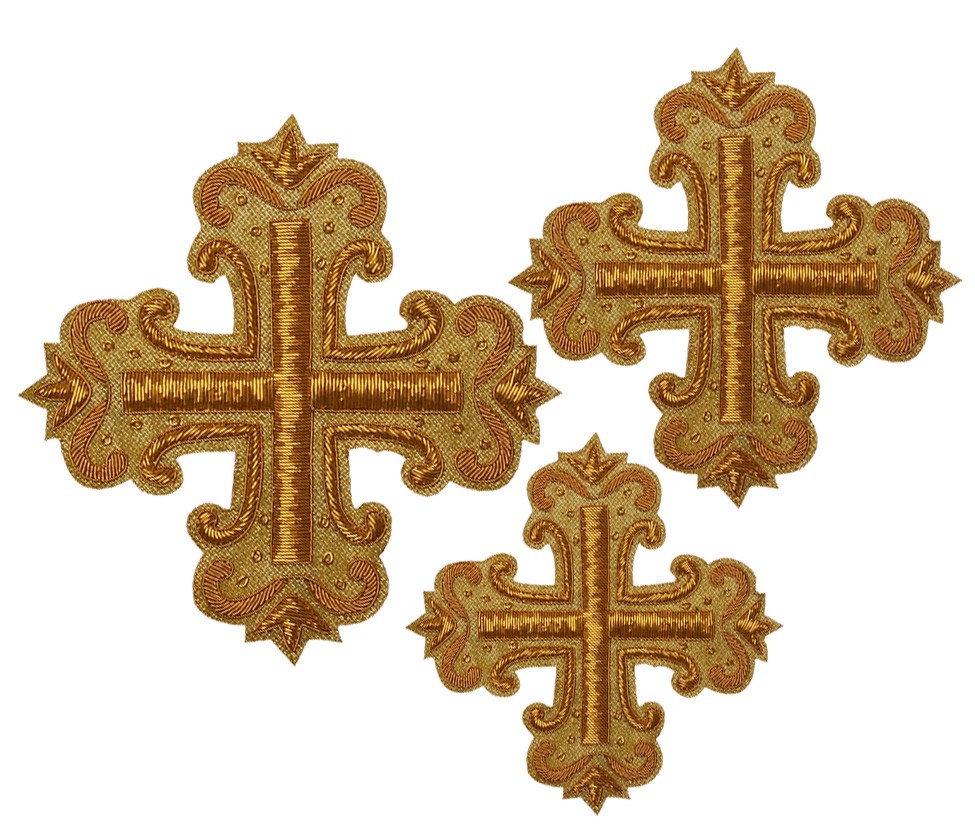 Hand-embroidered crosses - D141 - Istok Church Supplies Corp.