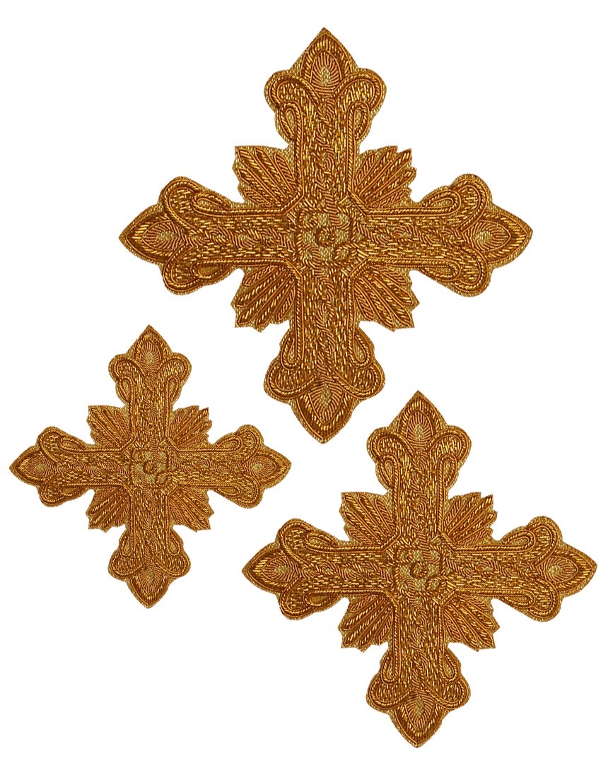Hand-embroidered crosses - D146 - Istok Church Supplies Corp.