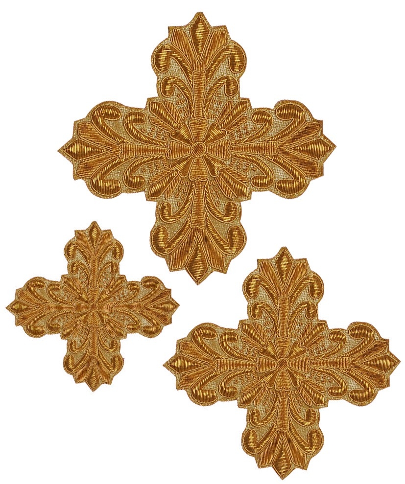 Hand-embroidered crosses - D155 - Istok Church Supplies Corp.