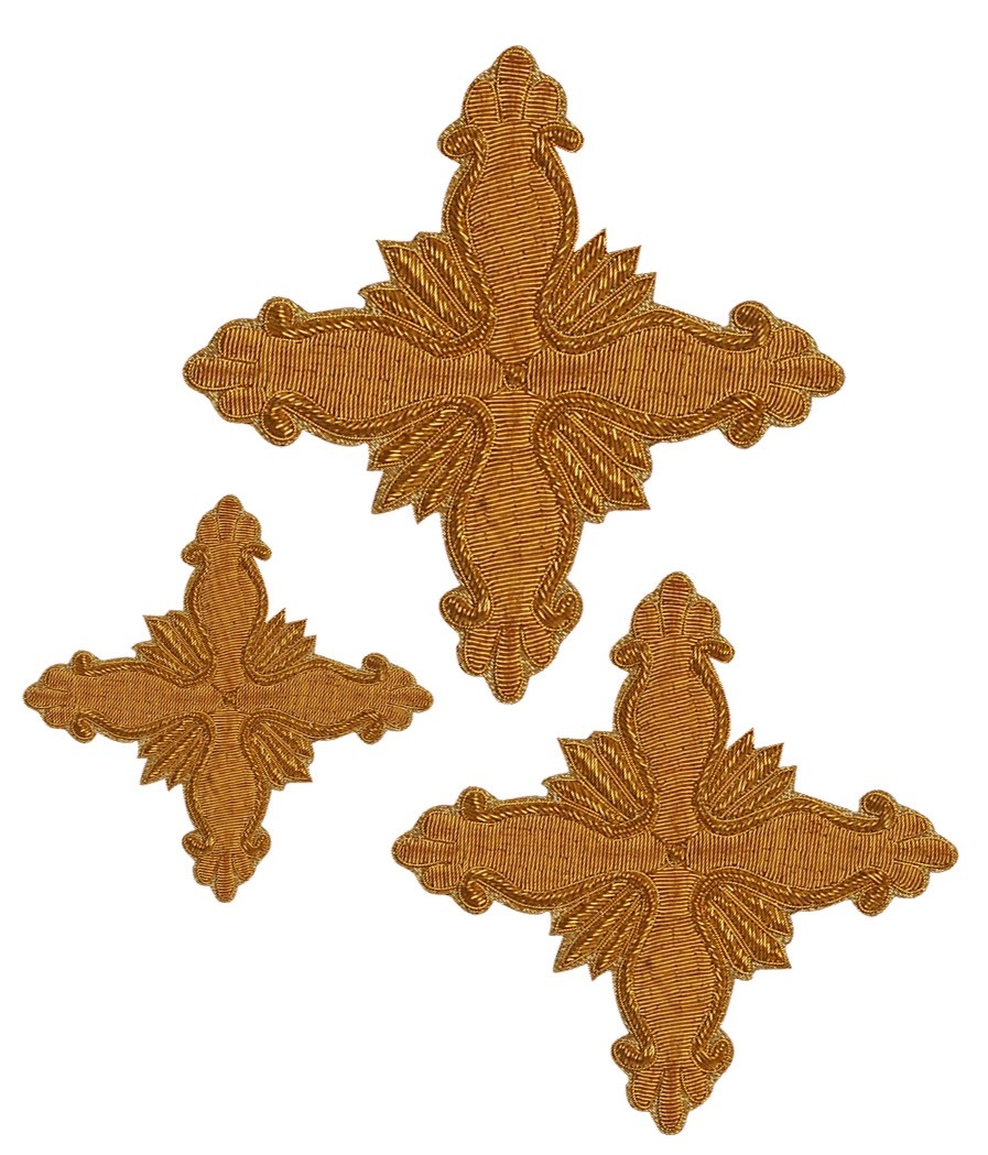 Hand-embroidered crosses - D157 - Istok Church Supplies Corp.