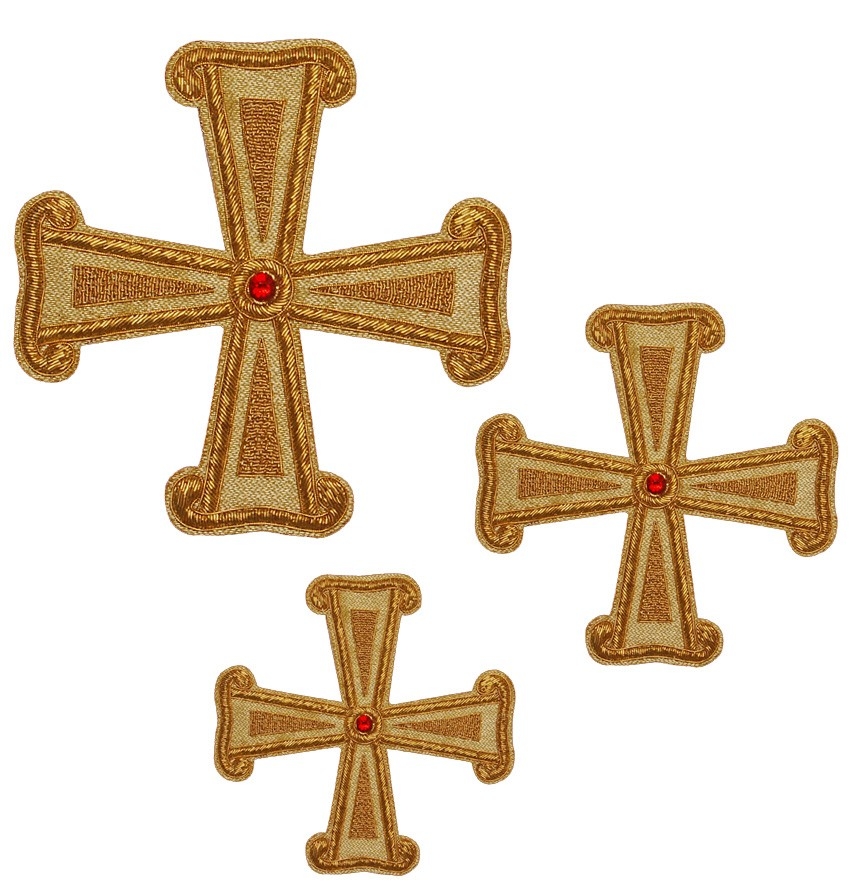 Hand-embroidered crosses - D160 - Istok Church Supplies Corp.