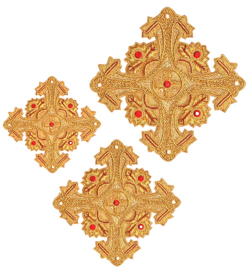 Hand-embroidered crosses - D161 - Istok Church Supplies Corp.