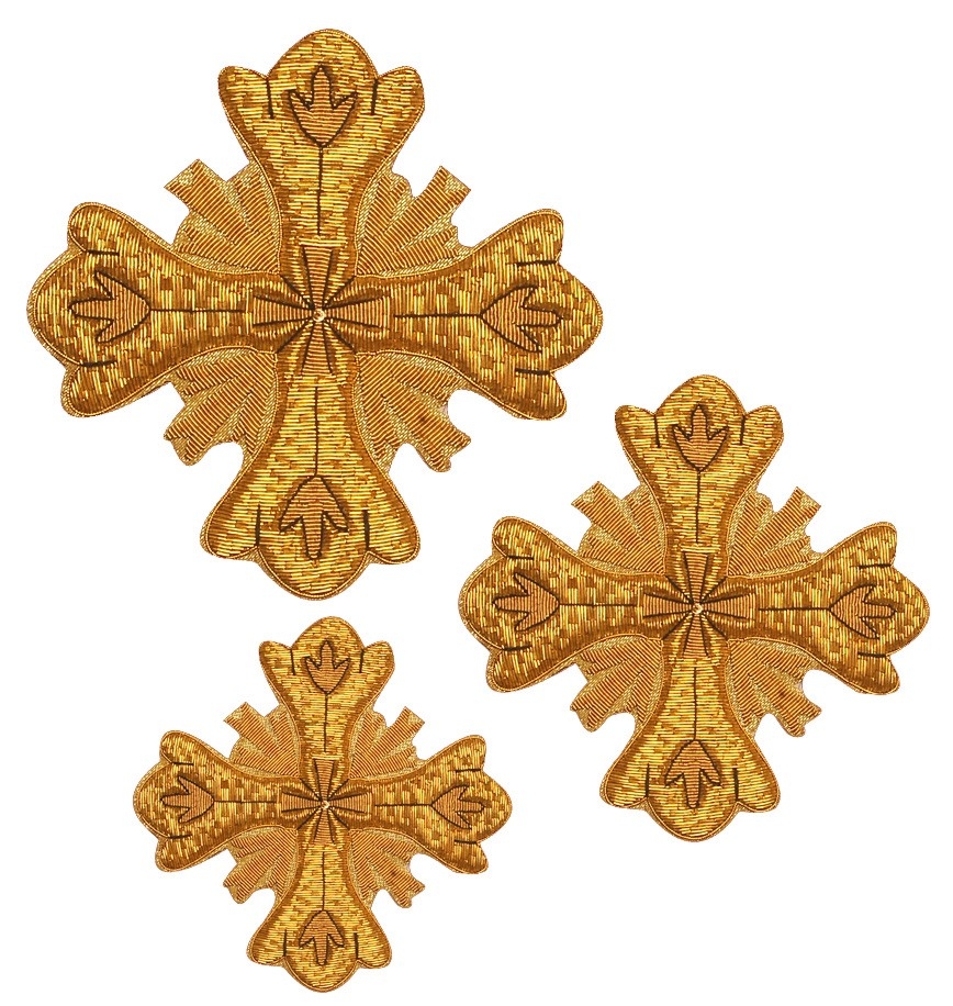 Hand-embroidered crosses - D163 - Istok Church Supplies Corp.