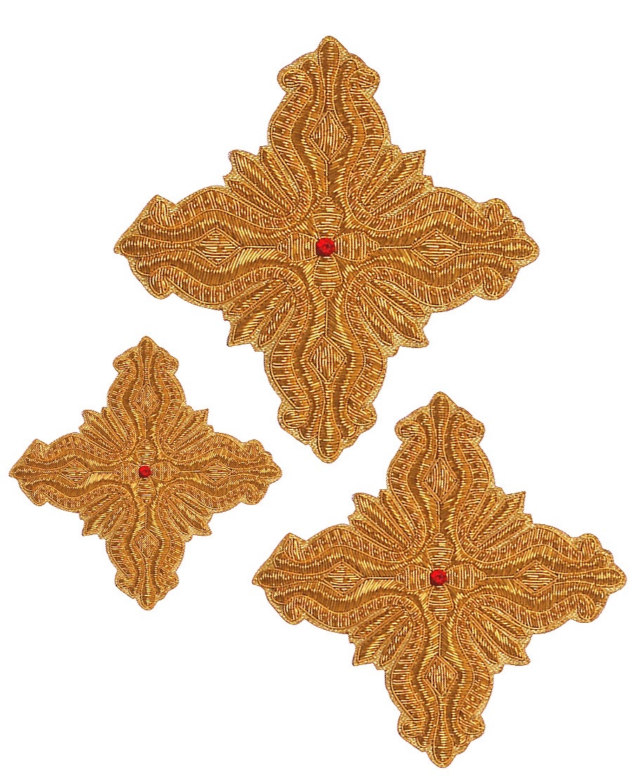 Hand-embroidered crosses - D166 - Istok Church Supplies Corp.