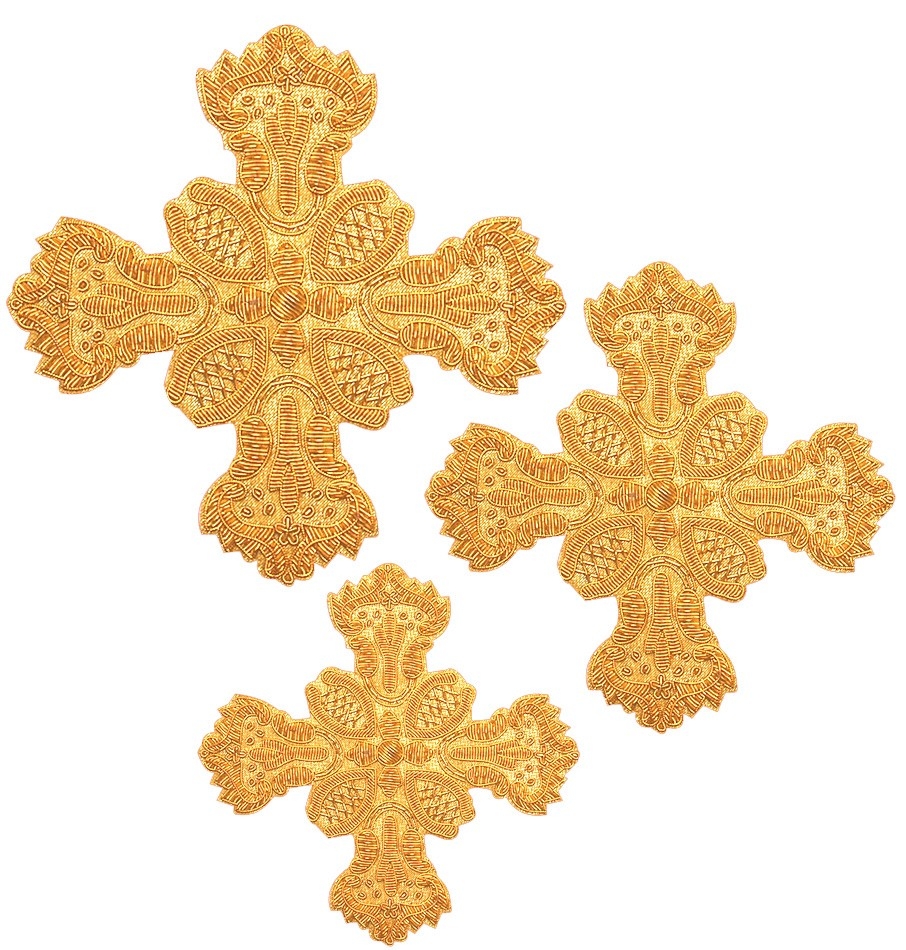 Hand-embroidered crosses - D168 - Istok Church Supplies Corp.