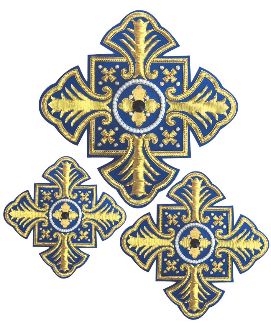 Hand-embroidered crosses - D173 - Istok Church Supplies Corp.