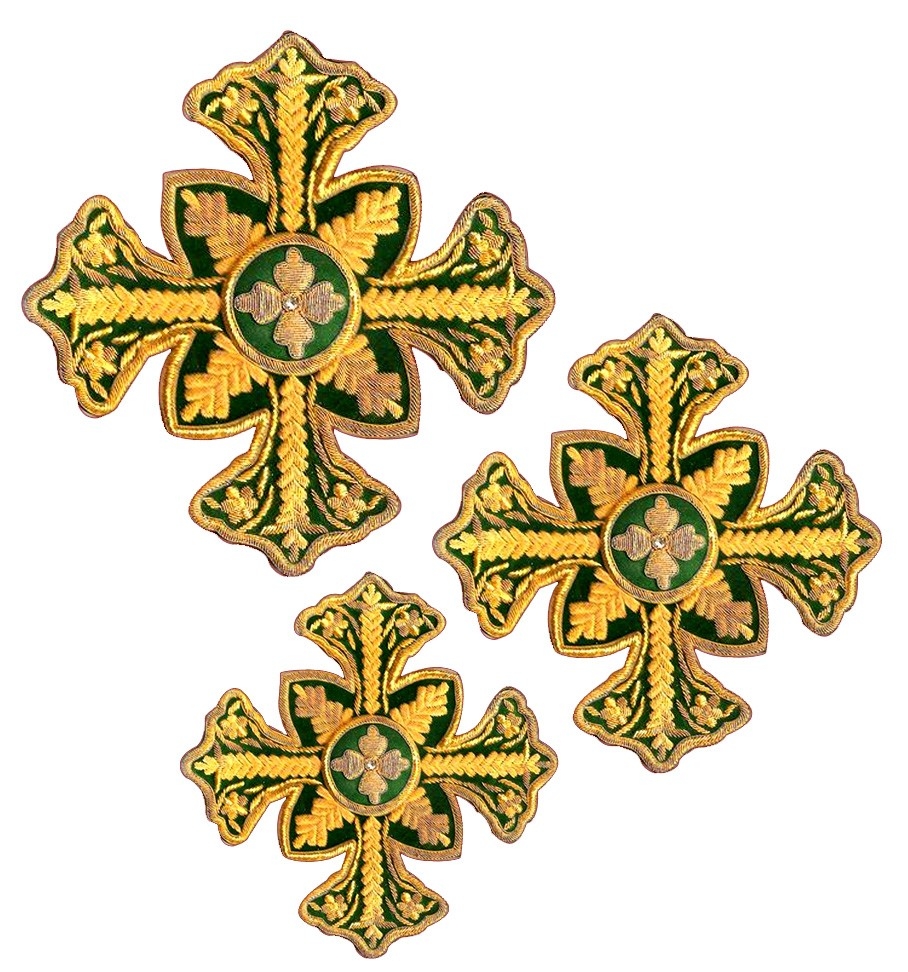 Hand-embroidered crosses - D188 - Istok Church Supplies Corp.