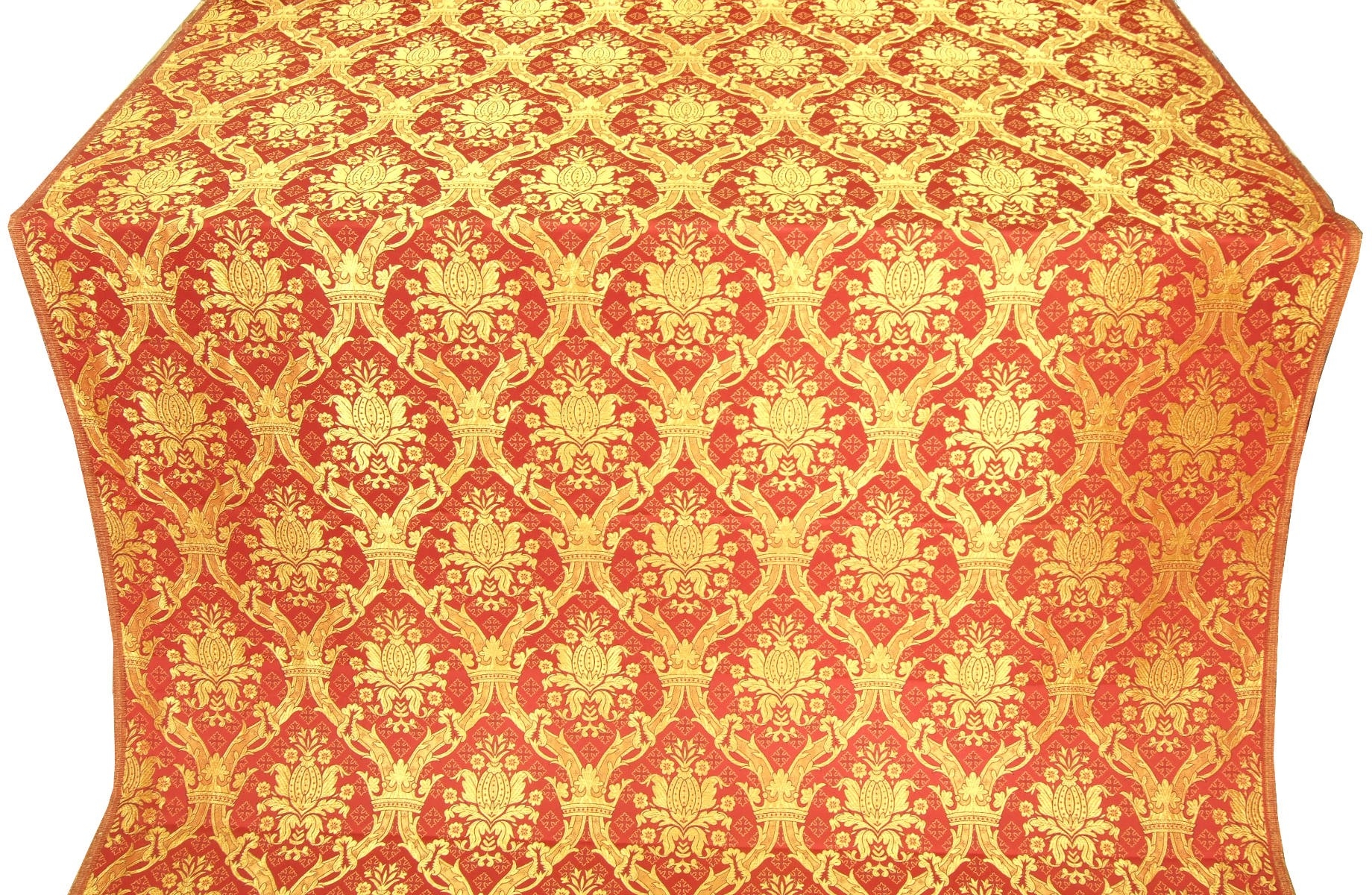 Royal Crown silk (rayon brocade) (red/gold) - Istok Church Supplies Corp.