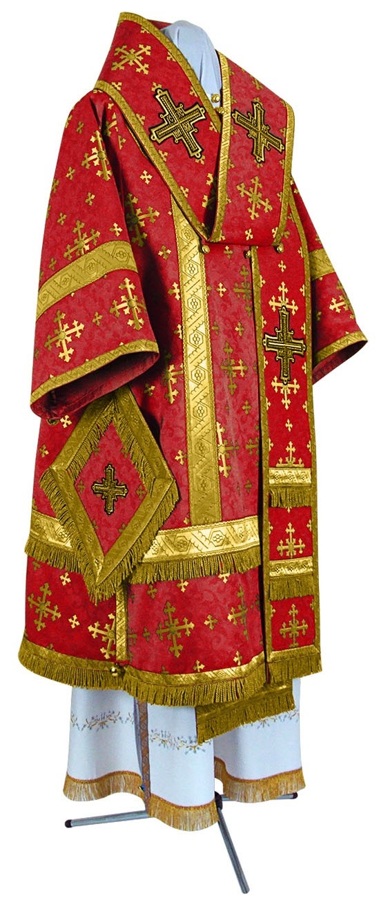 Bishop vestments - metallic brocade BG1 (red-gold) - Istok Church ...