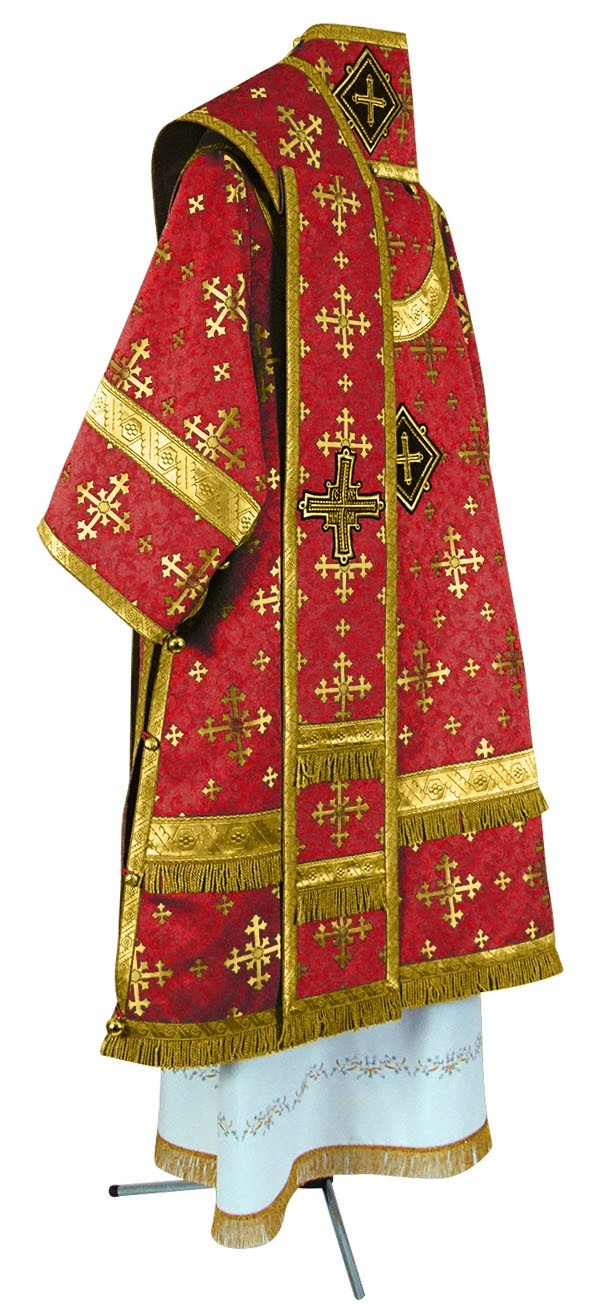 Bishop vestments - metallic brocade BG1 (red-gold) - Istok Church ...