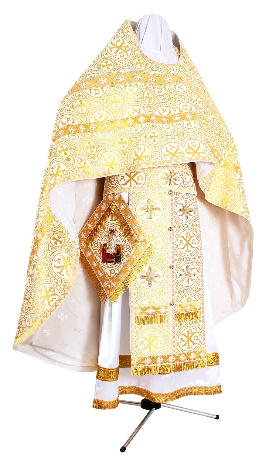 Russian Priest vestments - metallic brocade BG1 (white-gold) - Istok ...