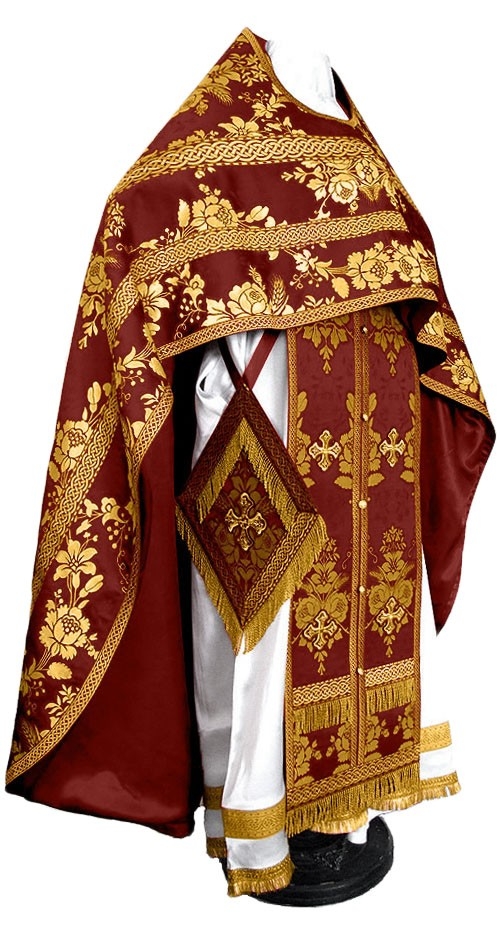 Russian Priest vestments - metallic brocade BG4 (claret-gold) - Istok ...