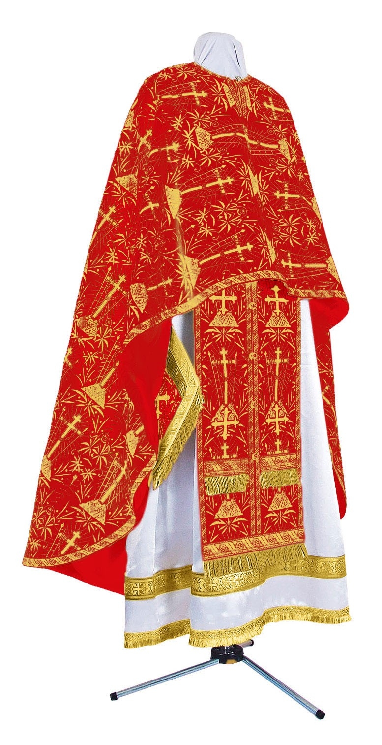 Greek Priest vestment - metallic brocade BG2 (red-gold) - Istok Church ...