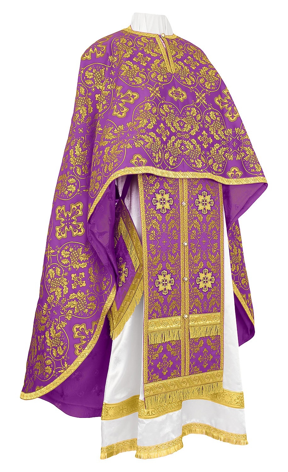 Greek Priest vestment - rayon brocade S4 (violet-gold) - Istok Church ...