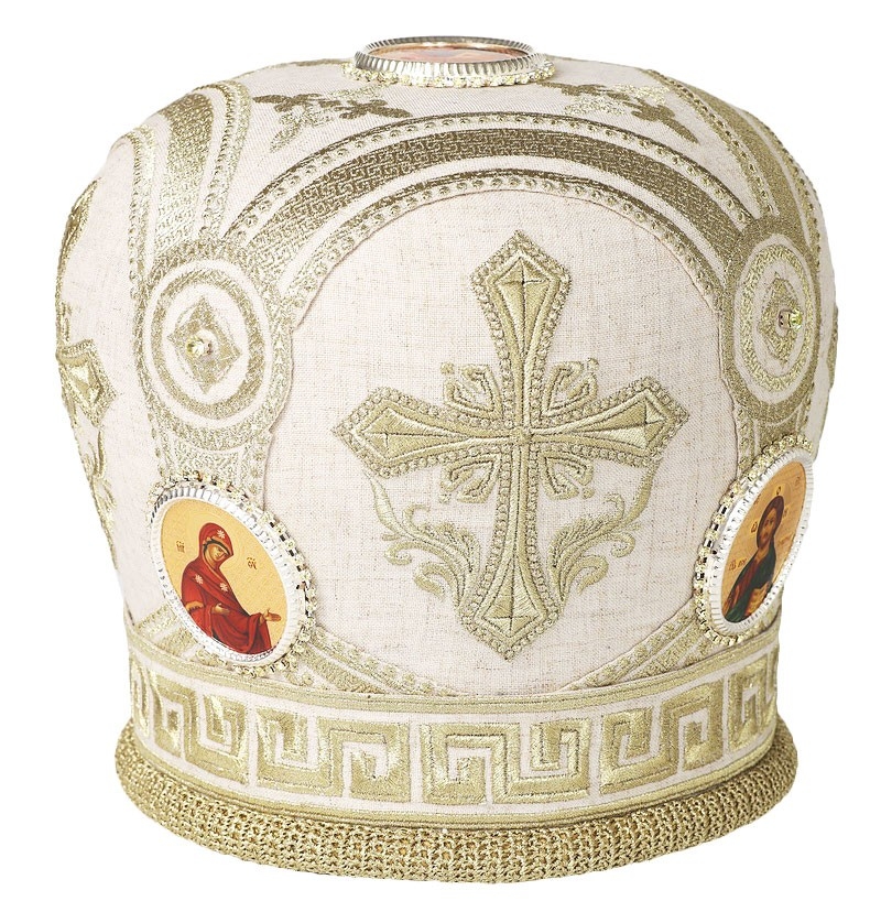Mitres: Embroidered mitre no.62 - Istok Church Supplies Corp.
