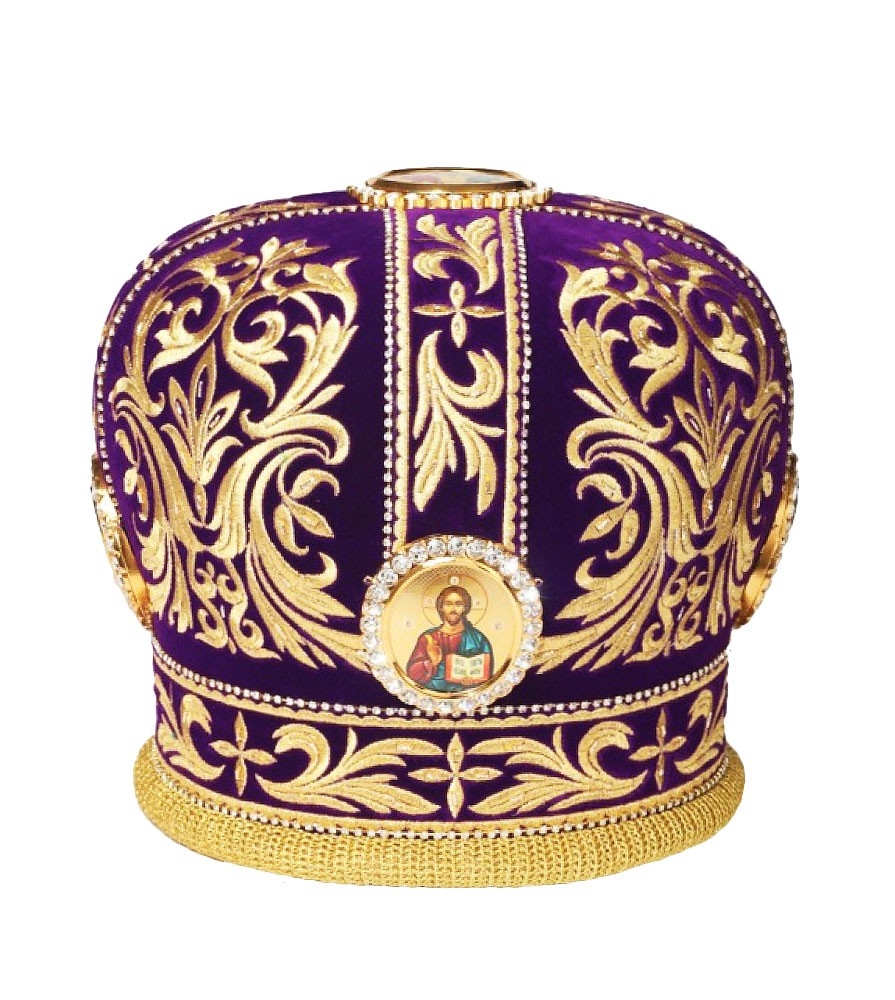 Mitres: Embroidered mitre no.5a - Istok Church Supplies Corp.