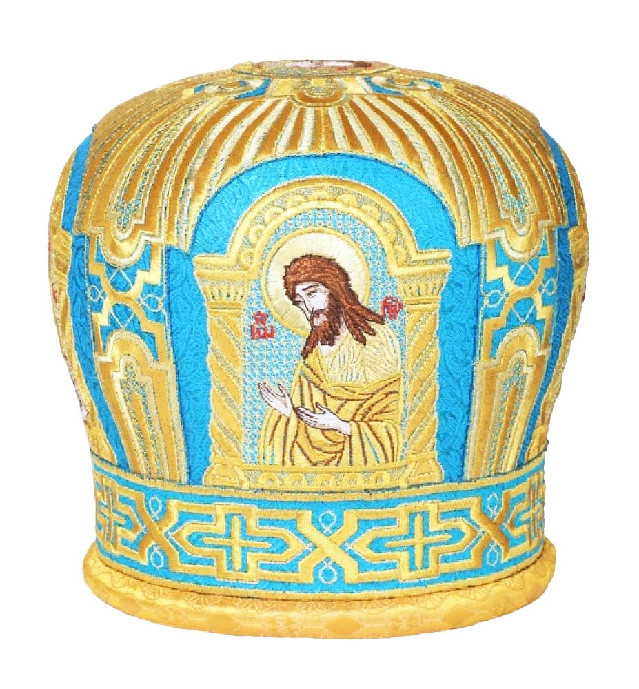 Mitres: Embroidered mitre no.16 - Istok Church Supplies Corp.