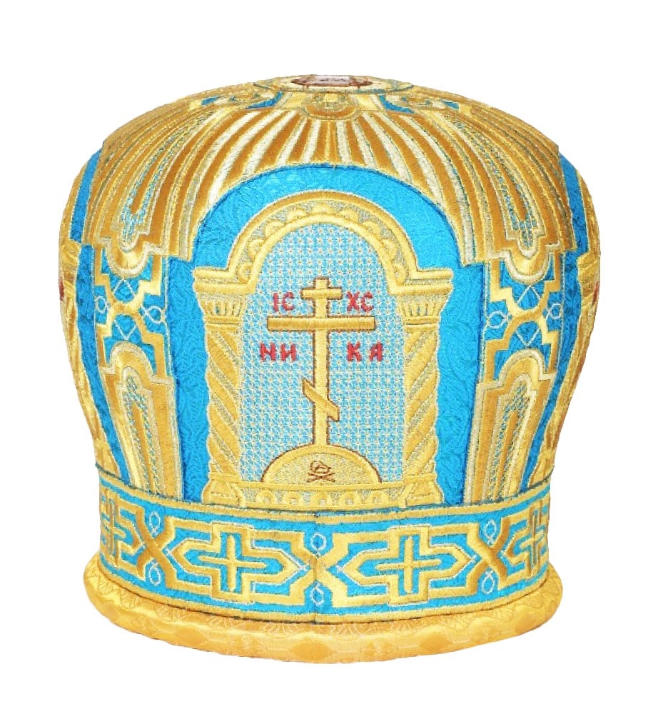 Mitres: Embroidered mitre no.16 - Istok Church Supplies Corp.