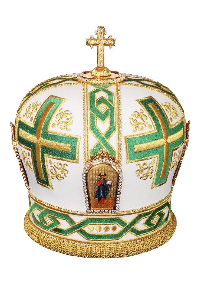 Mitres: Embroidered mitre no.92 - Istok Church Supplies Corp.