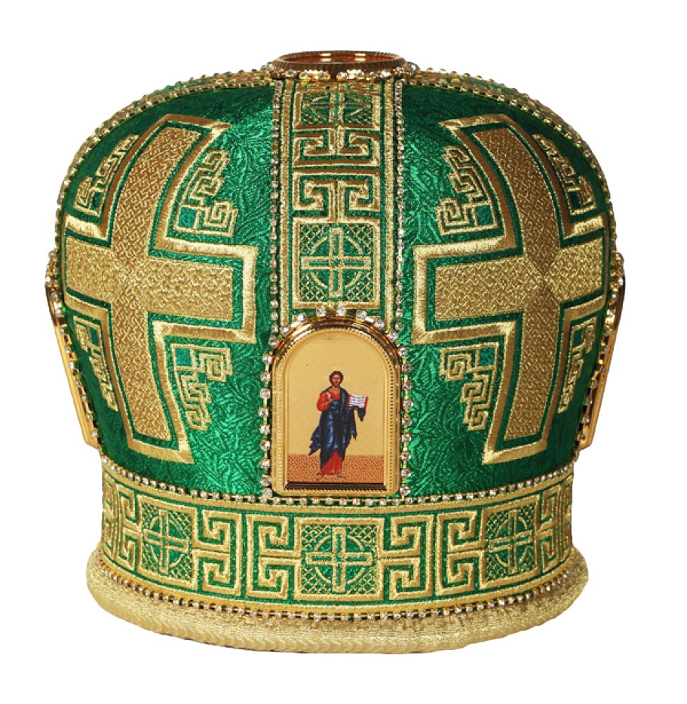 Mitres: Embroidered mitre no.93 - Istok Church Supplies Corp.