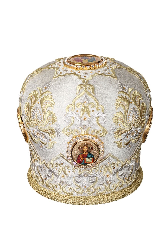 Mitres: Embroidered Bishop mitre no.502 - Istok Church Supplies Corp.