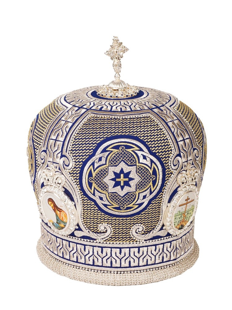 Mitres: Embroidered mitre no.117 - Istok Church Supplies Corp.
