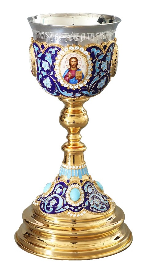 Jewelry communion chalice (cup) - 56 (0.5 L) - Istok Church Supplies Corp.