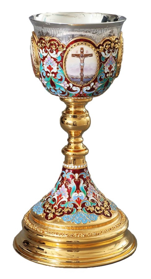 Jewelry communion chalice (cup) - 58 (0.5 L) - Istok Church Supplies Corp.