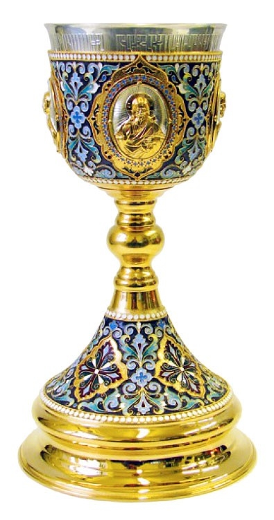 Jewelry communion chalice (cup) - 63 (1.0 L) - Istok Church Supplies Corp.