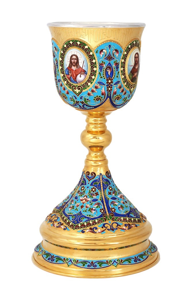 Jewelry communion chalice (cup) - 70 (1.0 L) - Istok Church Supplies Corp.