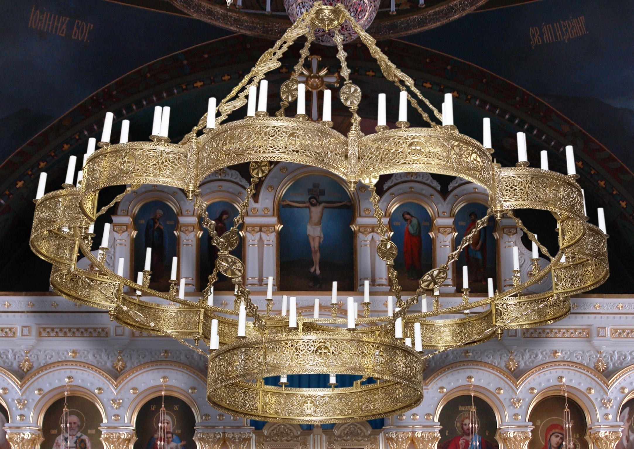 Greek Orthodox horos Flower - 133 (72 lights) - Istok Church Supplies Corp.