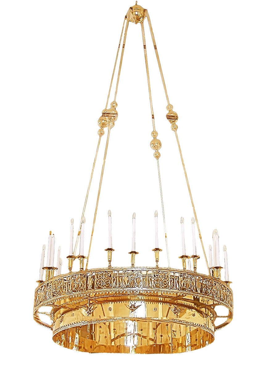 Greek Orthodox horos - 131 (24 lights) - Istok Church Supplies Corp.