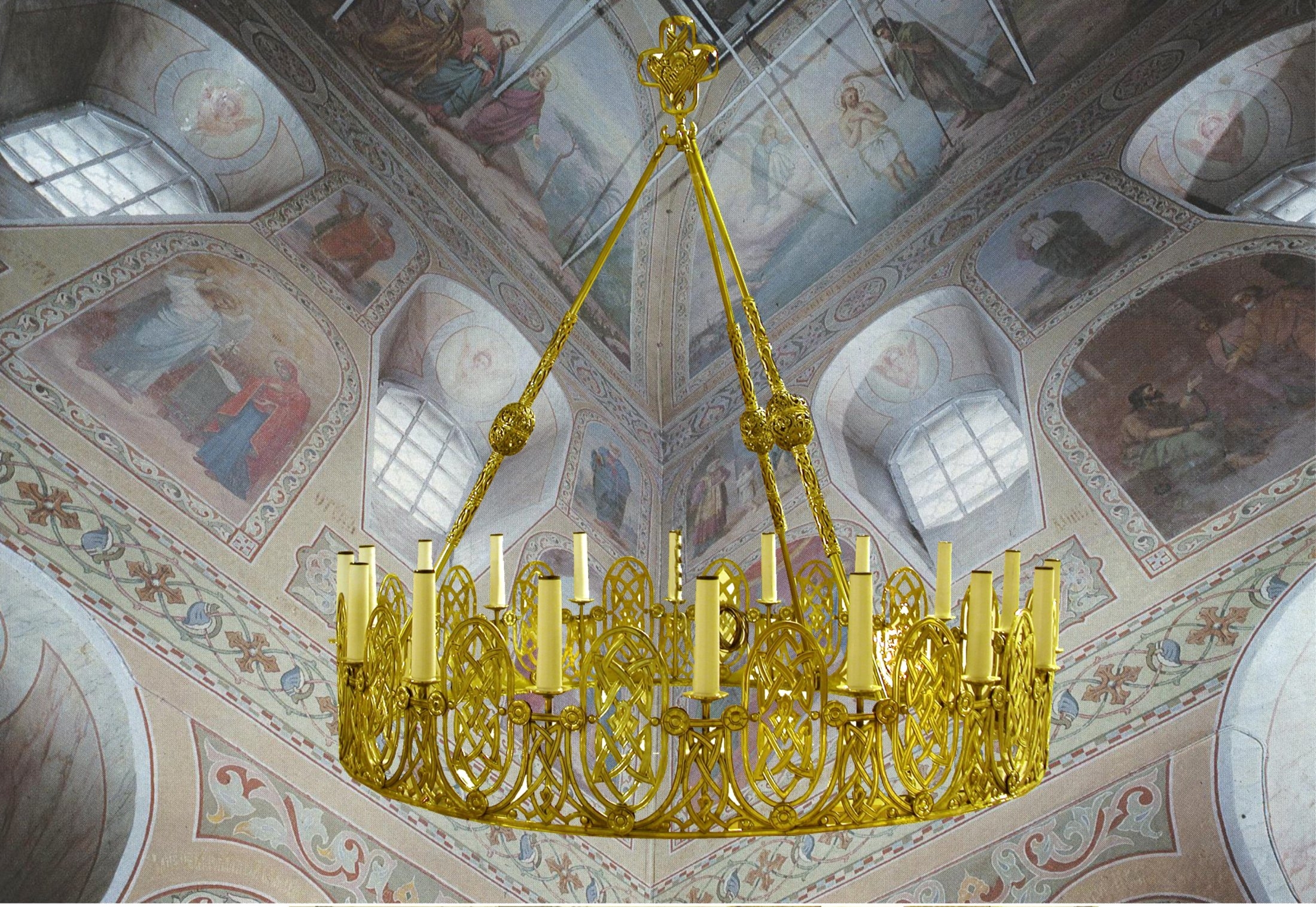 Greek Orthodox horos - 123-0 (18 lights) - Istok Church Supplies Corp.