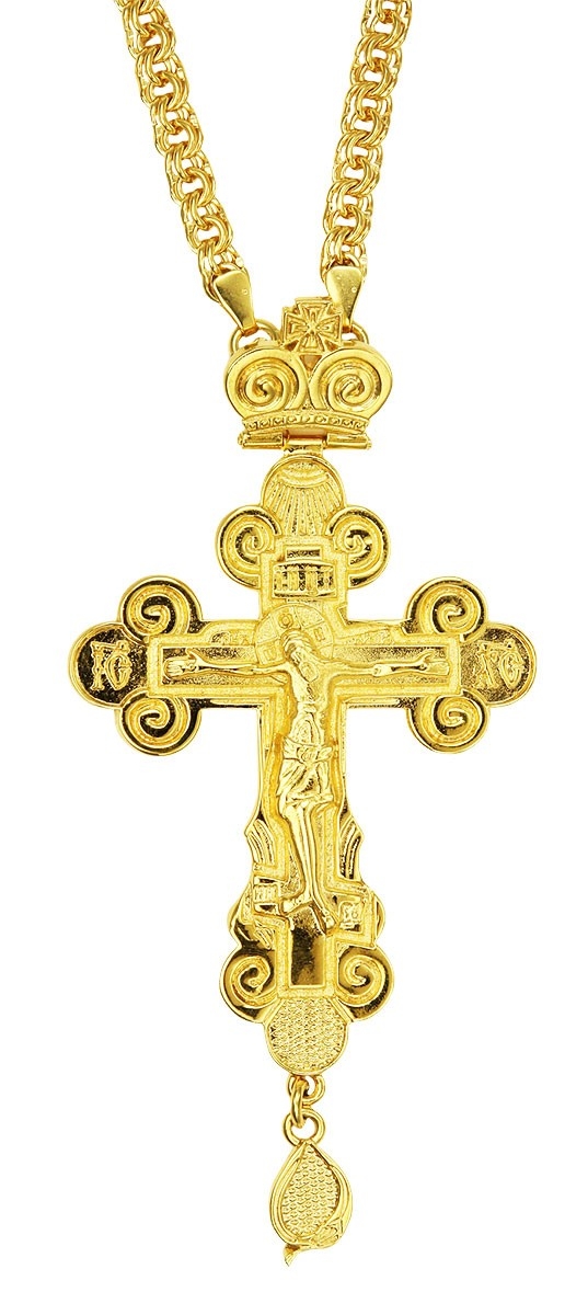 Pectoral cross - A188LP (with chain) - Istok Church Supplies Corp.