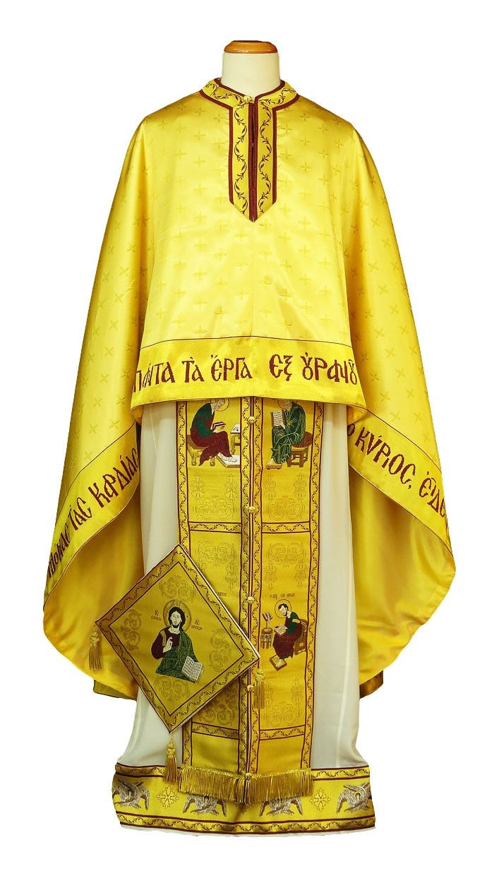 Greek Priest vestments - Christ on the Throne - gold - Istok Church ...