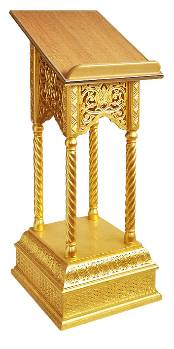 Church lecterns: Lectern no.02 (gold) - Istok Church Supplies Corp.