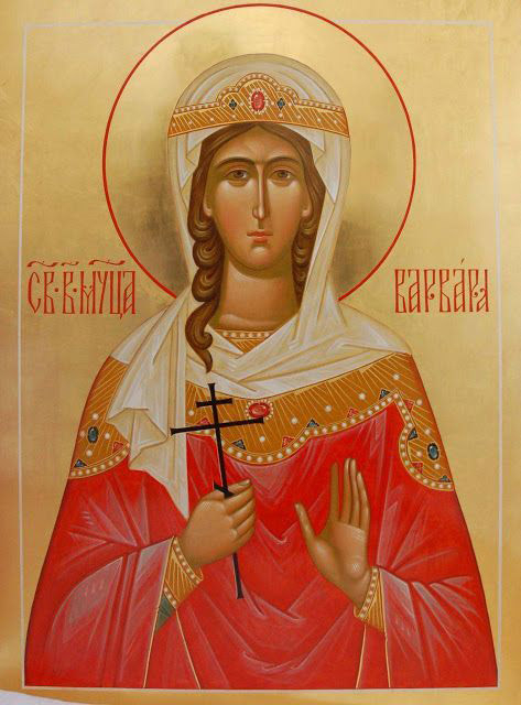 Icon: Holy Great Martyr Barbara - I - Istok Church Supplies Corp.