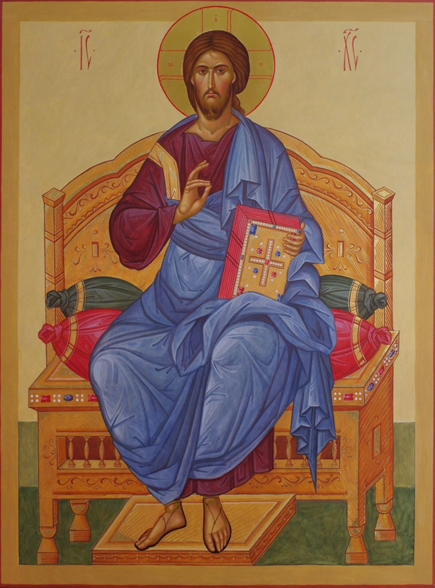 Icon: Christ on the Throne - L - Istok Church Supplies Corp.