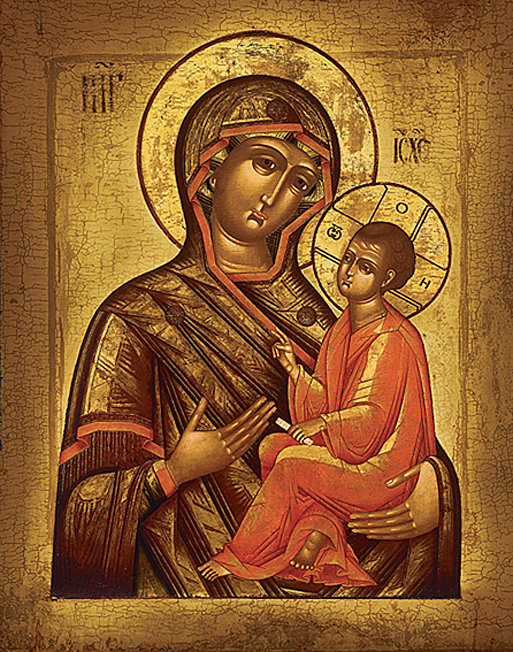 Icon of the Most Holy Theotokos of Tikhvin - BT01 - Istok Church ...