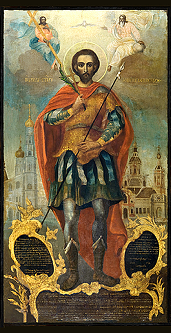 Icon: Holy Martyr St. John the Warrior - IV01 - Istok Church Supplies Corp.