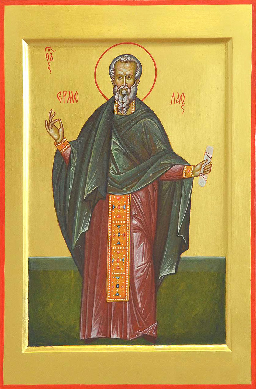 Icon: Holy Hieromartyr Hermolaus - O - Istok Church Supplies Corp.