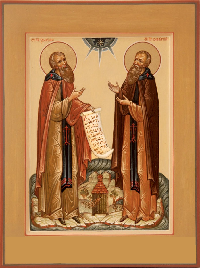 Icon: Holy Venerable Zosimas and Sabbatius of Solovki - O2 - Istok ...