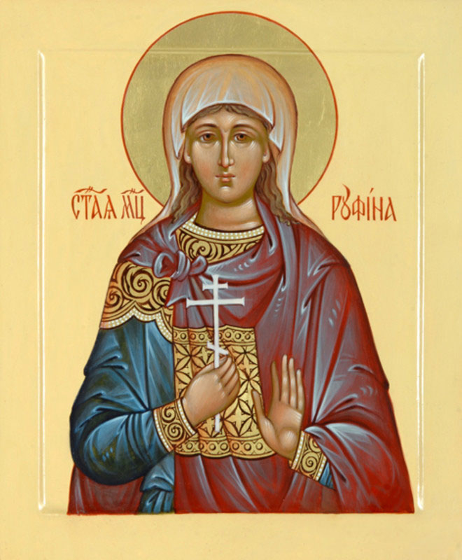 Icon: Holy Martyr Rufina of Cappadocia - O - Istok Church Supplies Corp.