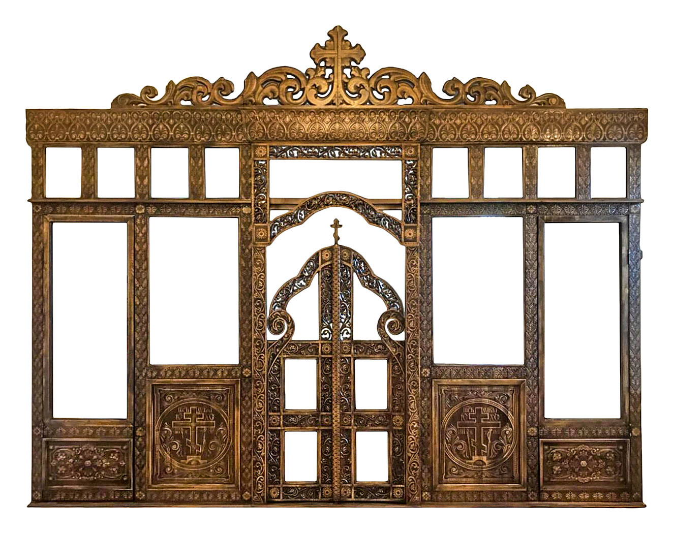 Portable Wooden Iconostasis for Russian Orthodox Church- Symbolism