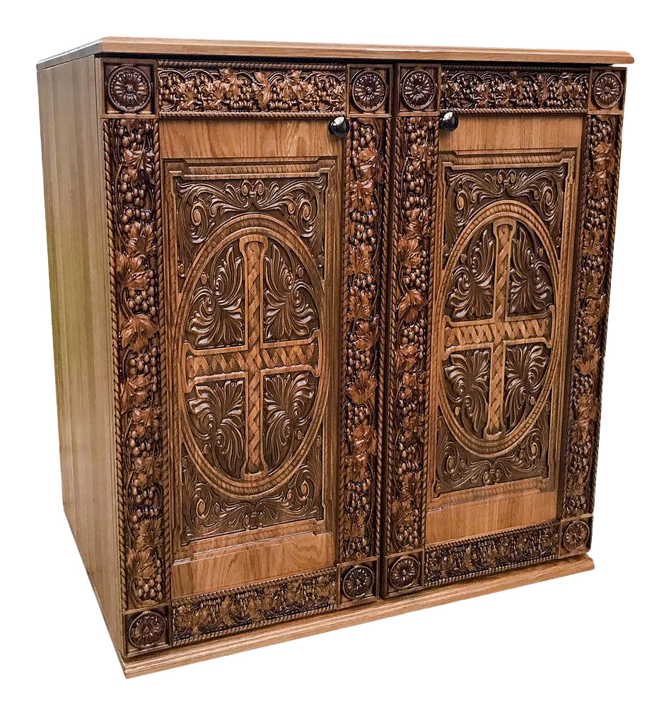 Carved Byzantine memorial table - S25 - Istok Church Supplies Corp.